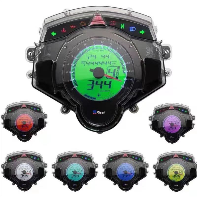 LC5S/LC4S V1-V7 X1R DIGITAL METER (7 COLOUR) | Shopee Malaysia