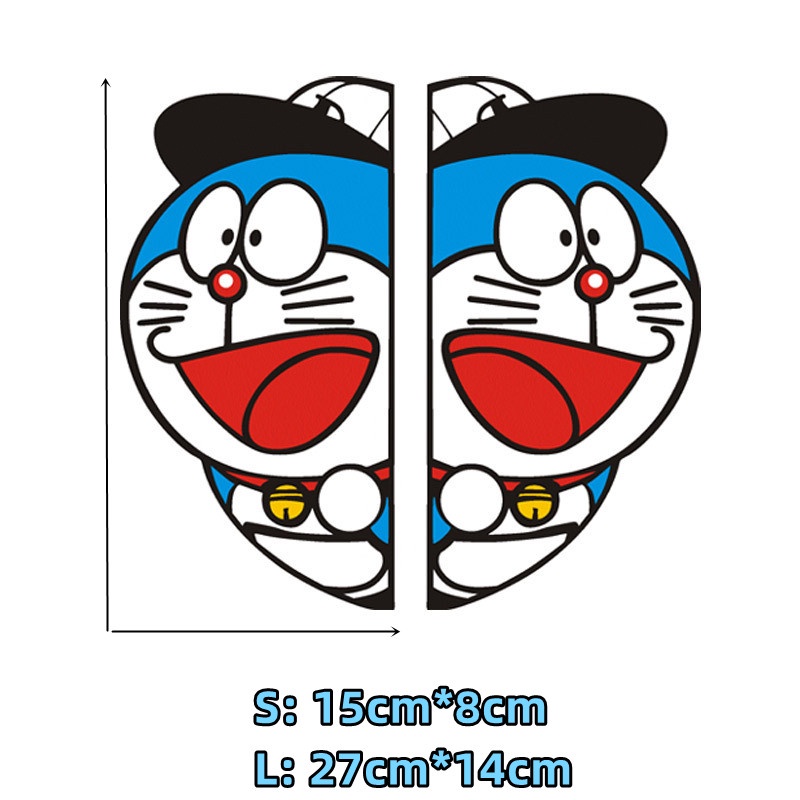 Car Sticker Doraemon Anime Cartoon Cute Lovely Decoration For Rearview ...