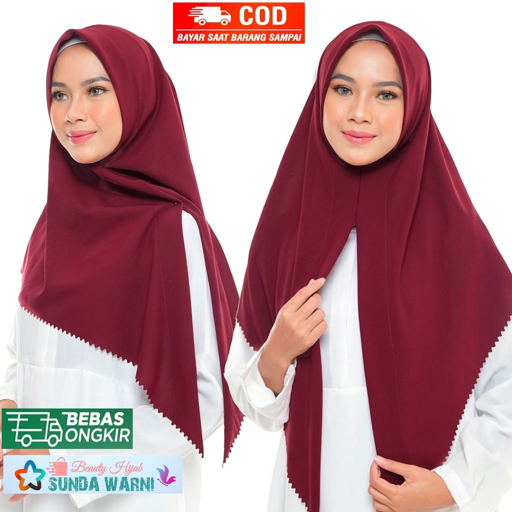 [Raya 2024] Almira Laser Cut Diamond Instant Triangle Hijab - Women's ...