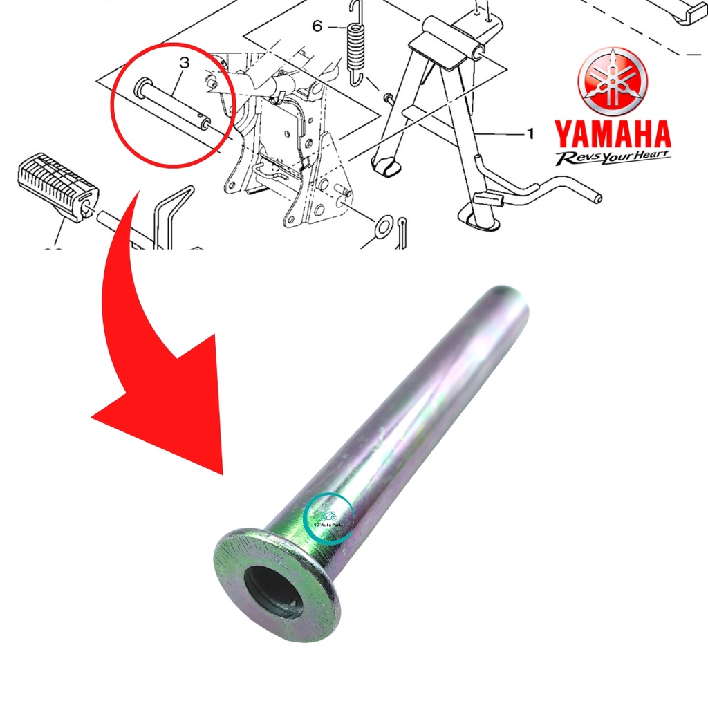 DOUBLE STAND SHAFT MAIN STAND SHAFT YAMAHA LC 135 LC135 135LC 135 LC ...