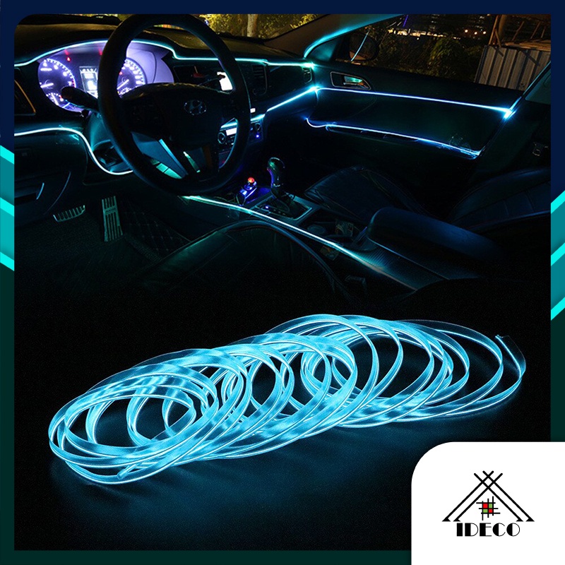 iDECO Car Door Deco Ambient Light Strips Safety LED Dashboard Opening ...