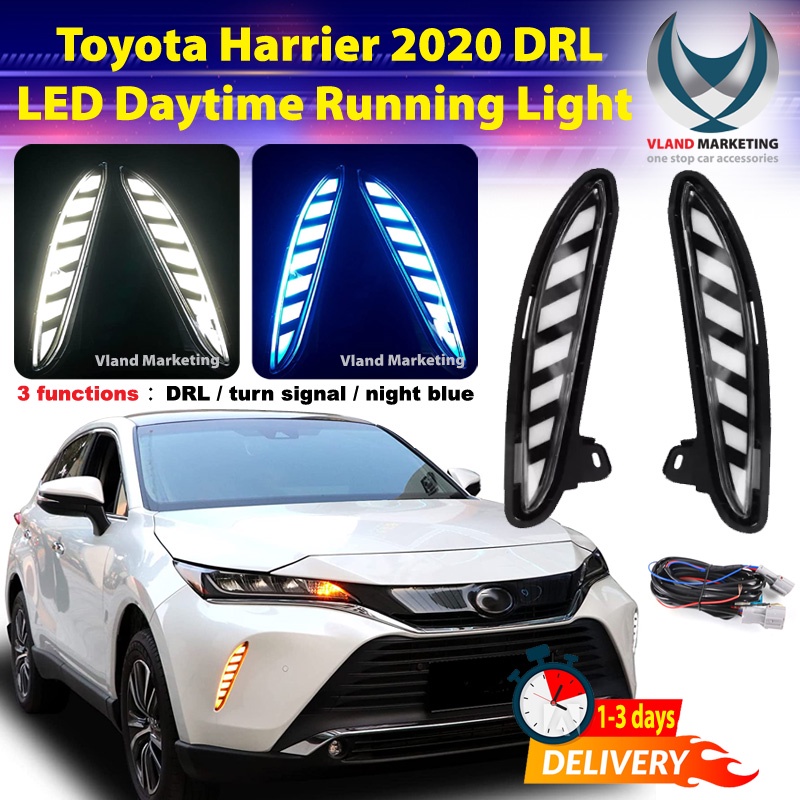2pcs Toyota Harrier 2020 2021 2022 DRL Lamp LED Daytime Running Light ...