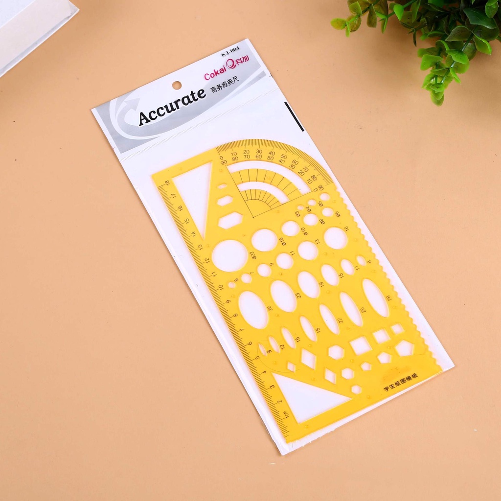 Technical Geometry Design Drawing Template Ruler Stencil Pembaris ...