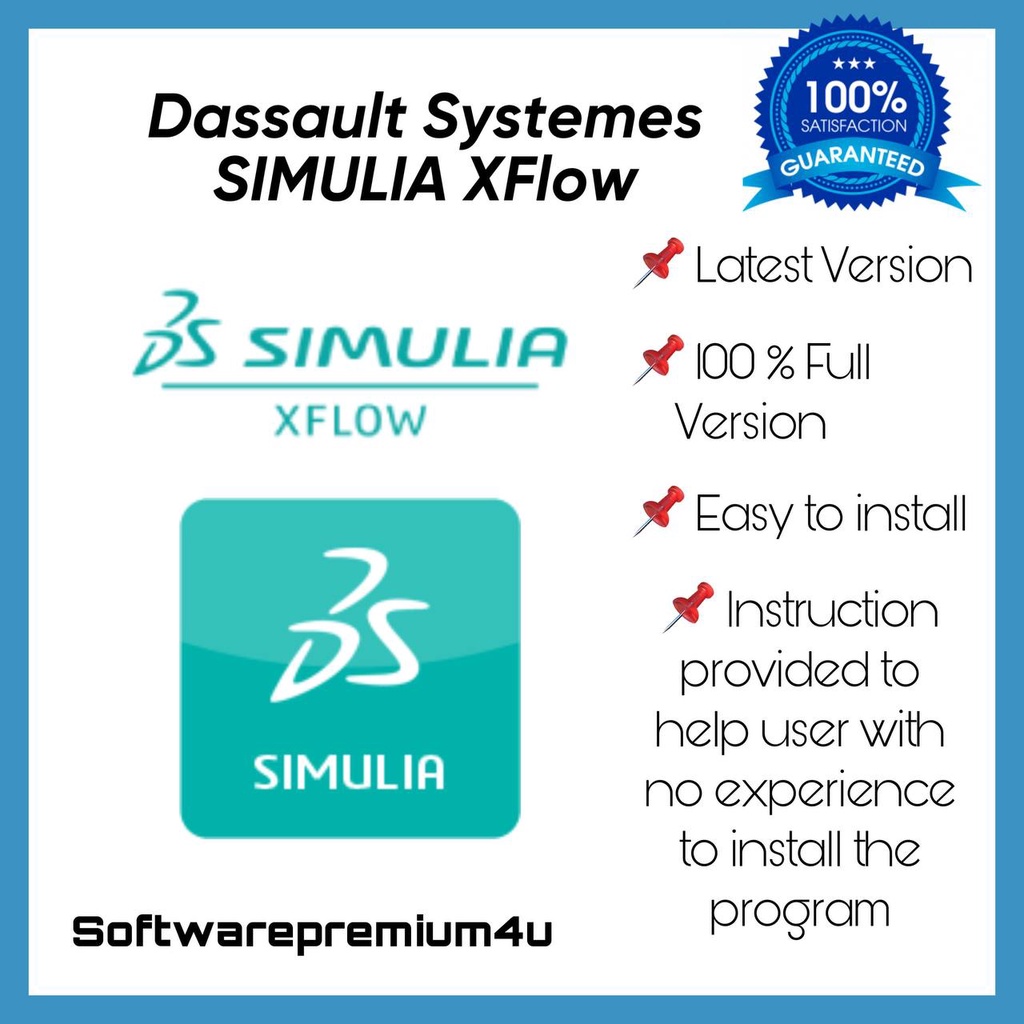 DS SIMULIA XFlow 2022 + Tutorials 🔥【Latest】🔥 | Shopee Malaysia
