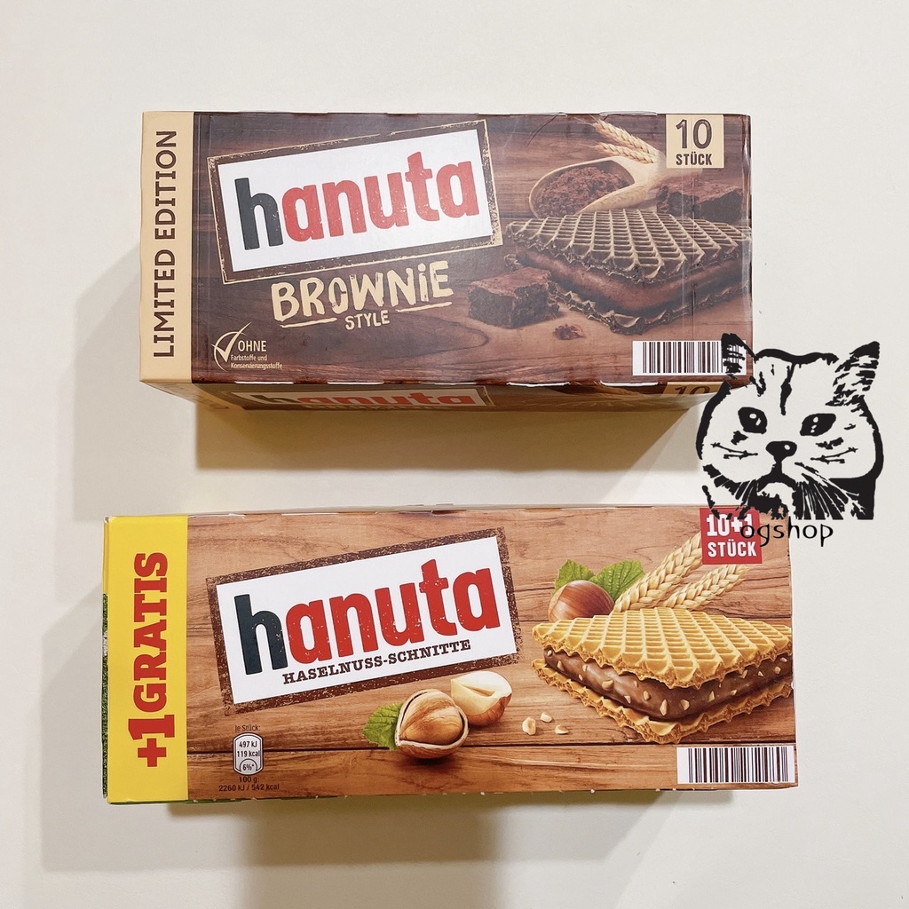 Hanuta:: Brownie Chocolate Sandwich Biscuits:: Box:: 10pcs | Shopee Malaysia