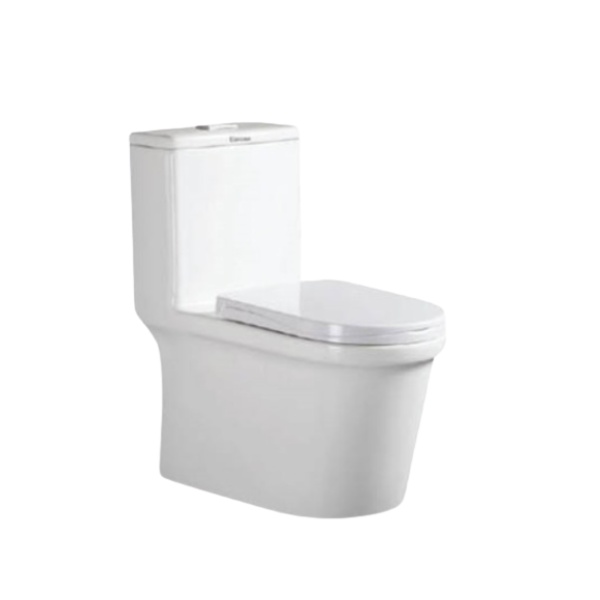 DOCASA One Piece WC Water Closet Jampan Duduk 200mm 250mm Rimless Water ...