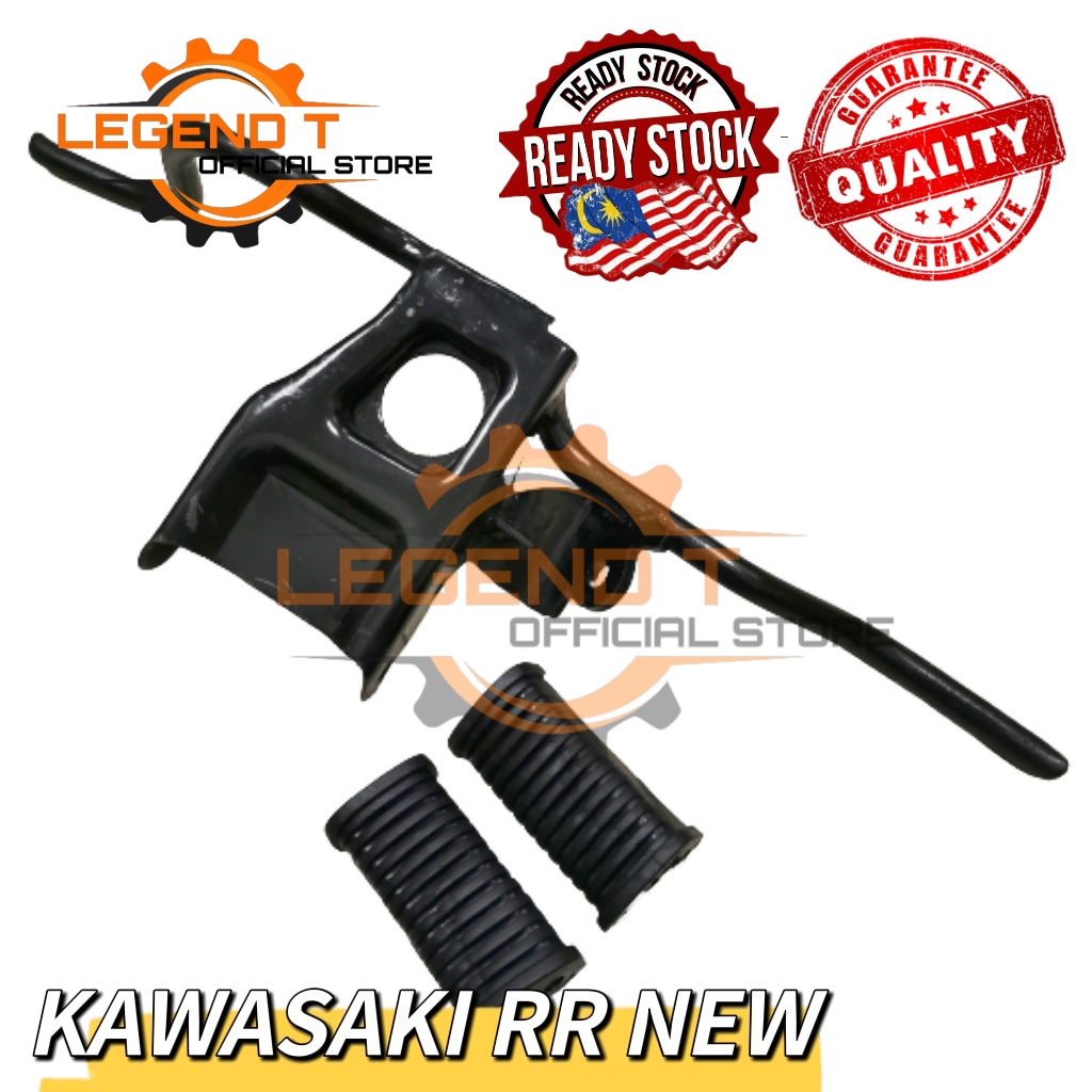 KAWASAKI RR NEW Foot Rest Bar / Front Step Bar with rubber BESI PIJAK ...
