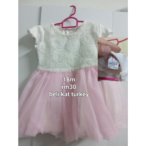dress baby brand turkey preloved 18m. baca caption | Shopee Malaysia