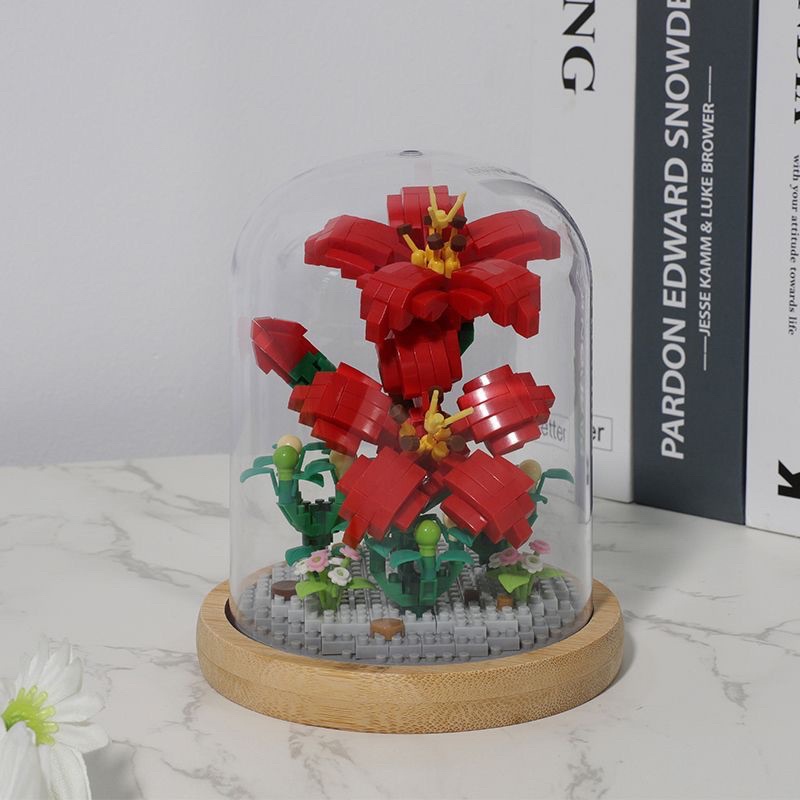 WISE HAWK Flower Bouquet Mini Block Eternal Flower Decoration Gift ...