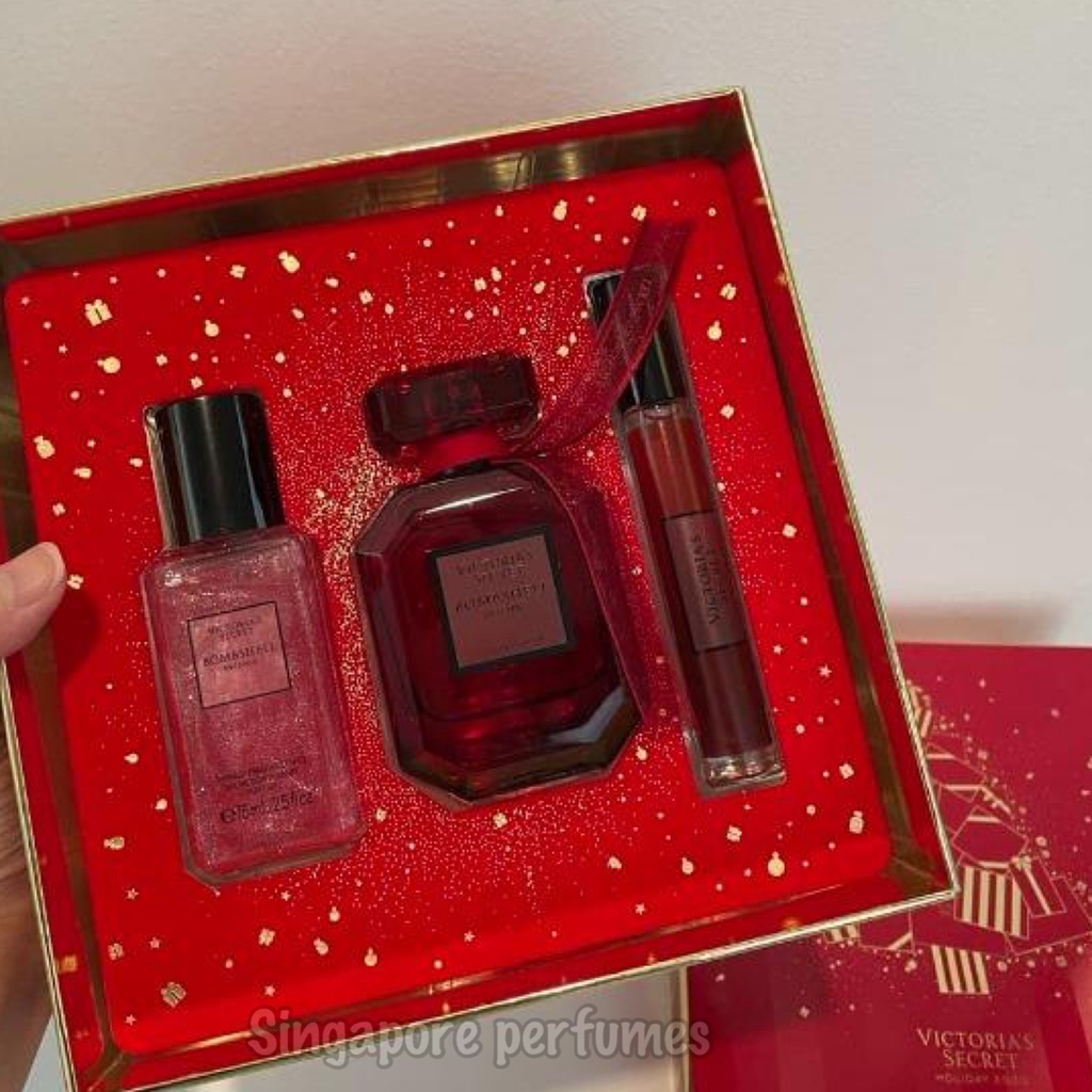 VICTORIA’S SECRET BOMBSHELL INTENSE SET FOR WOMEN 3IN1 HOLIDAY 2020 (RED BOX) 50ml Perfume SET ...
