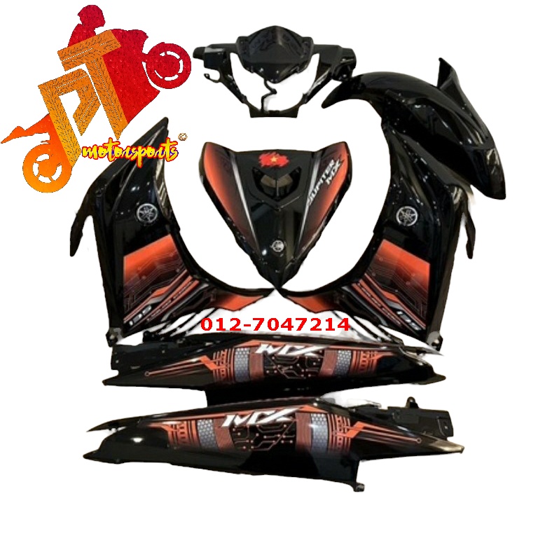 Yamaha LC 135 V1 V2 V3 V4 V5 V6 V7 Cover Set Black jupiter MX Vietnam Exciter Blue Green Oren ...