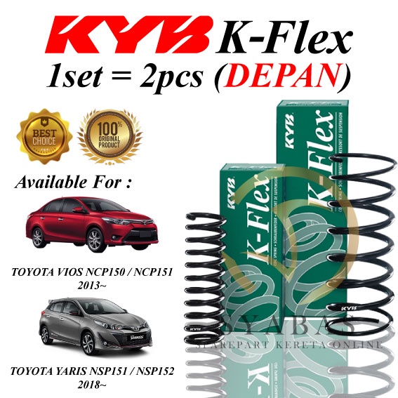 TOYOTA VIOS NCP150 (2013~) & YARIS NSP151 (2018) FRONT / REAR / SET ...