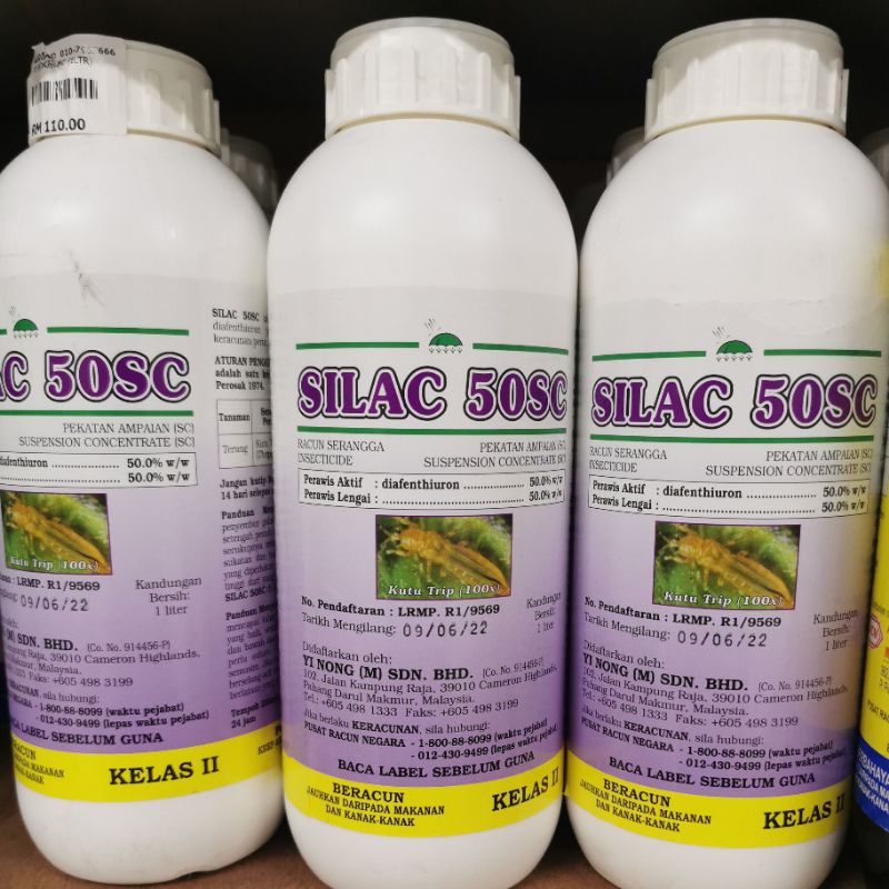 Racun Serangga Silac 50SC 1Liter diafenthiuron 50% | Shopee Malaysia