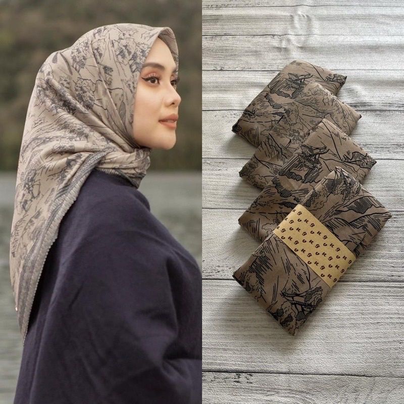 The Latest Motif Of The Rectangular Hijab | Shopee Malaysia