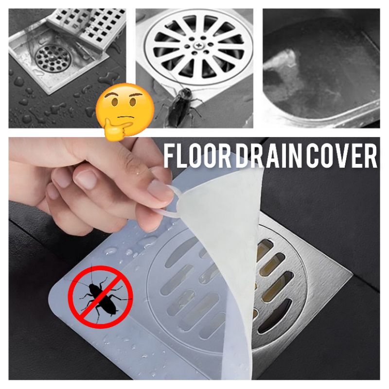 Floor Drain Cover Soft Silicone Block Insect Smell Bathroom Kitchen ...