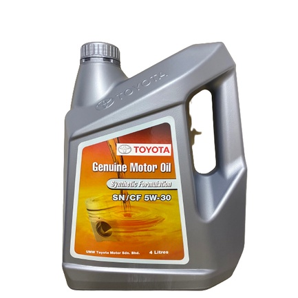 Toyota 5W30 SN/CF Semi Synthetic Engine Oil (4L) Myvi Vios Altis ...