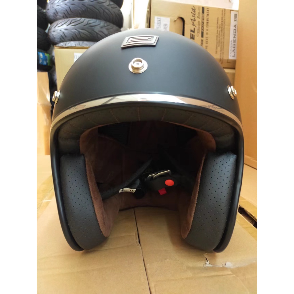 ORIGINAL HELMET PRIMO SOLID MATT BLACK/ MOTORCYCLE PRIMO HELMET OPEN ...