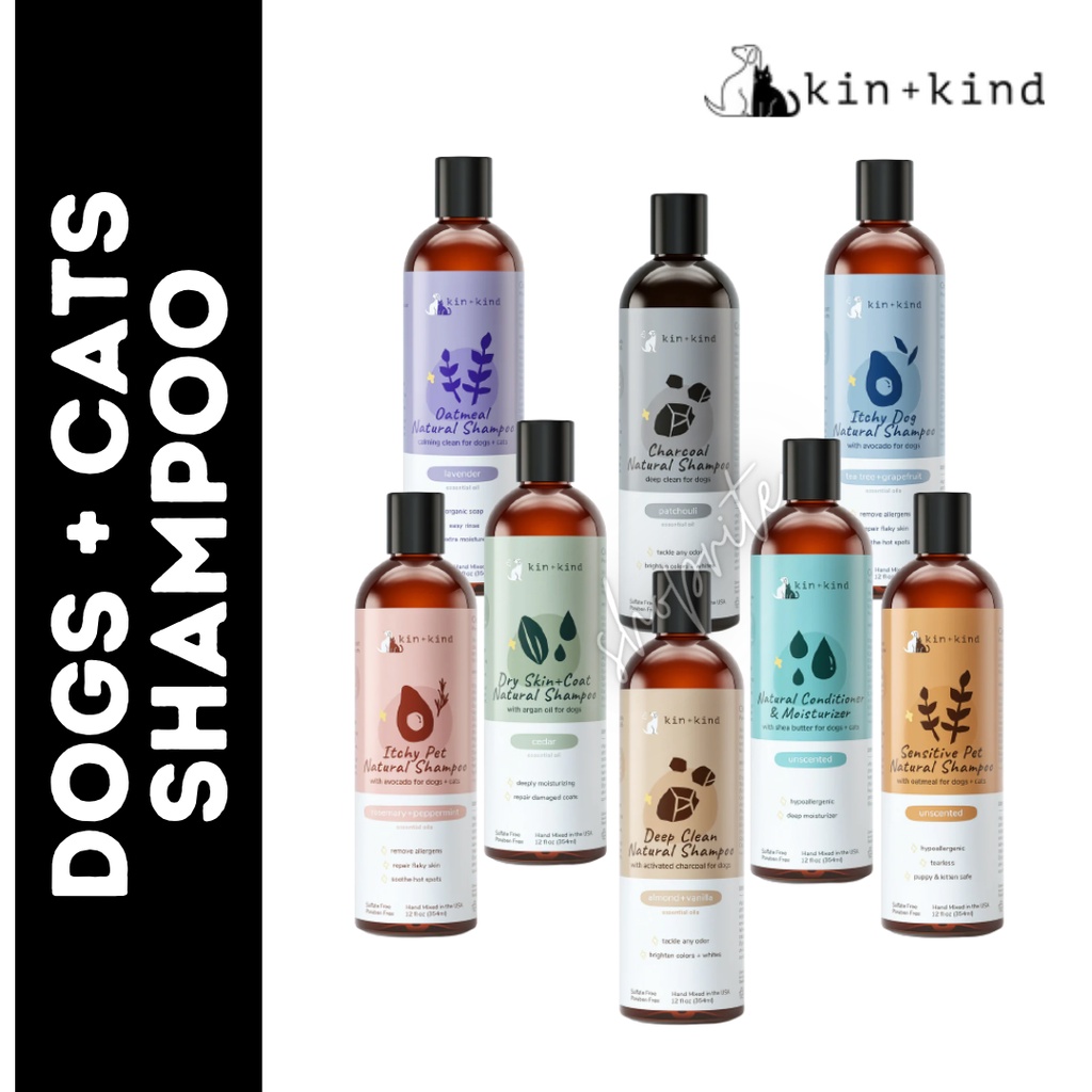 Kin + Kind Pets Natural Shampoo / Natural Conditioner & Moisturiser ...