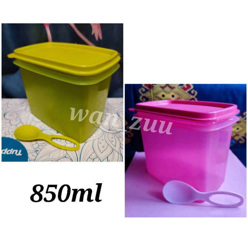 Tupperware Shelf Saver With Spoon (Green/Pink)(1pc) | Shopee Malaysia