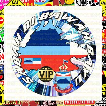 [ BESAR / STIKER LORI ] Team Sabah - Car Sticker / Bumper Sticker ...