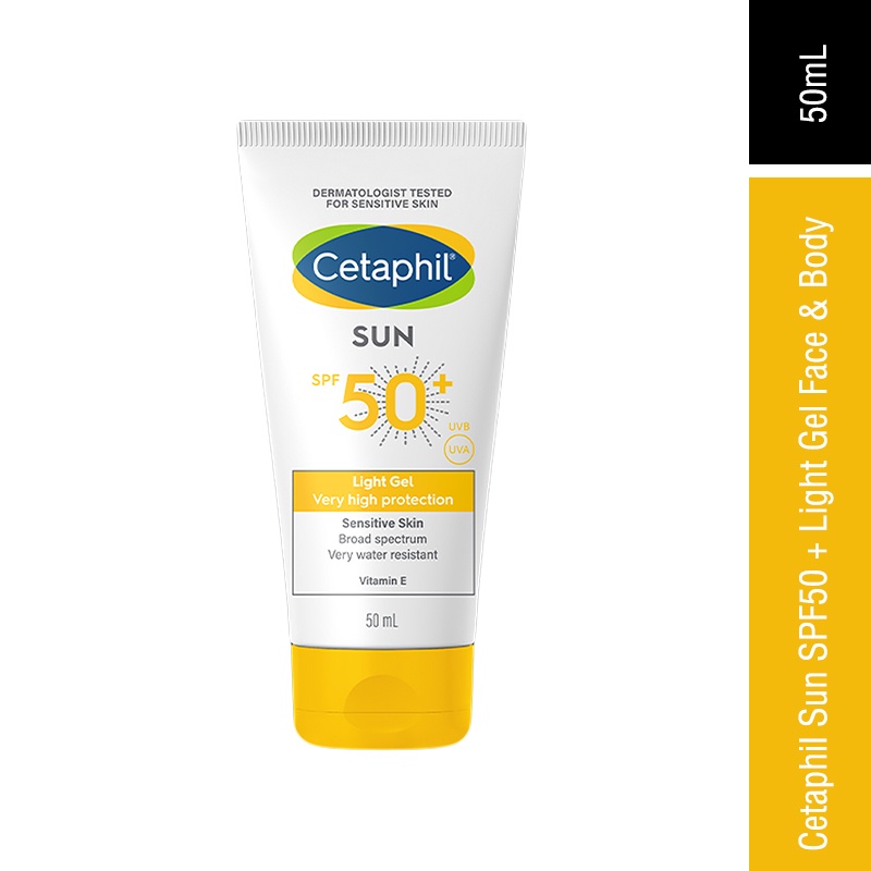 Cetaphil Sun Spf 50 Light Gel Face And Body 50ml Shopee Malaysia