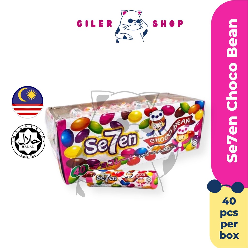 Se7en Choco Bean Chocolate Candy Choco Bean 40x7g | Shopee Malaysia