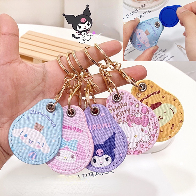 Mini key ring Water drop type access control card holder Cute cartoon ...