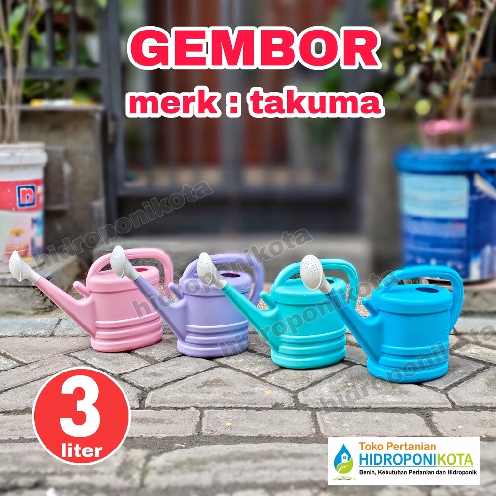 Takuma - gembor 3 LITER - plastic gembor - flower sprinkler | Shopee ...