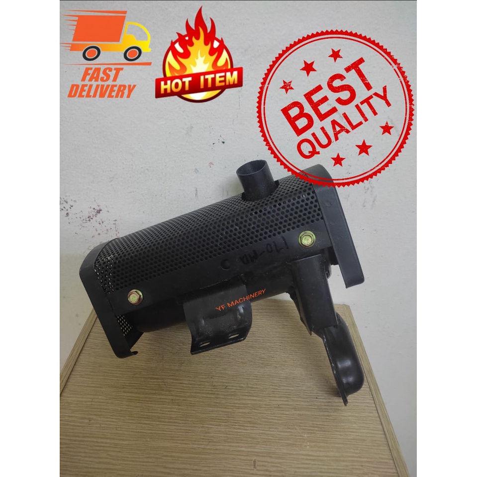 READY STOCK Yanmar China Engine L60 L70 178F Muffler Ekzos pipe(HIGHT QUALITY) | Shopee Malaysia
