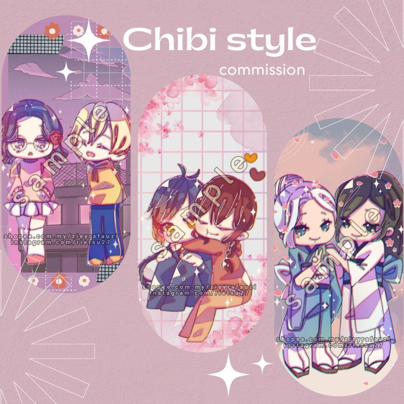 Chibi Drawing_Digital Art Commission | Shopee Malaysia