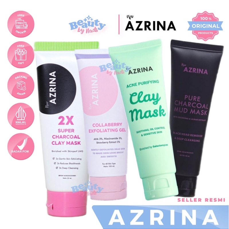 Beautyby.nads | Azrina PURE CHARCOAL MUD MASK AZRINA ACNE PURIFYING ...
