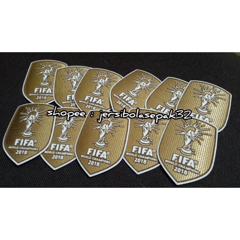 (PATCH) FIFA WORLD CUP 2018 CHAMPIONS - FRANCE HOME/ AWAY WC 2022 | Shopee Malaysia