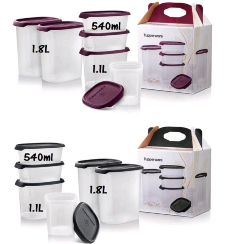 Tupperware One Touch Fresh Set (6 pcs) | Shopee Malaysia