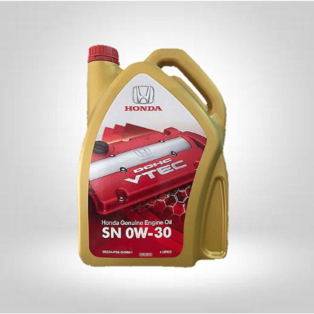 Honda Genuine Fully Synthetic SN 0W30 4L Engine Oil Minyak Hitam Enjin Kereta Car City Civic ...