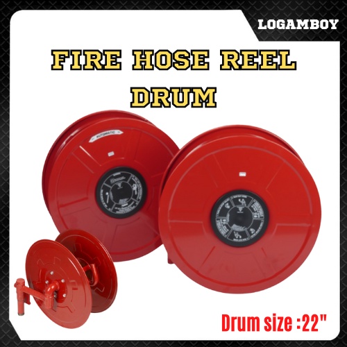Fire Hose Reel Drum Fire Fighting Bomba Hydrant Hose Pipe 1'' 30METER ...