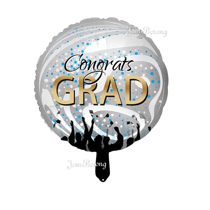 (1PC)18Inch CONVOCATION FOIL BALLOON Congratulation Congrats Graduation ...