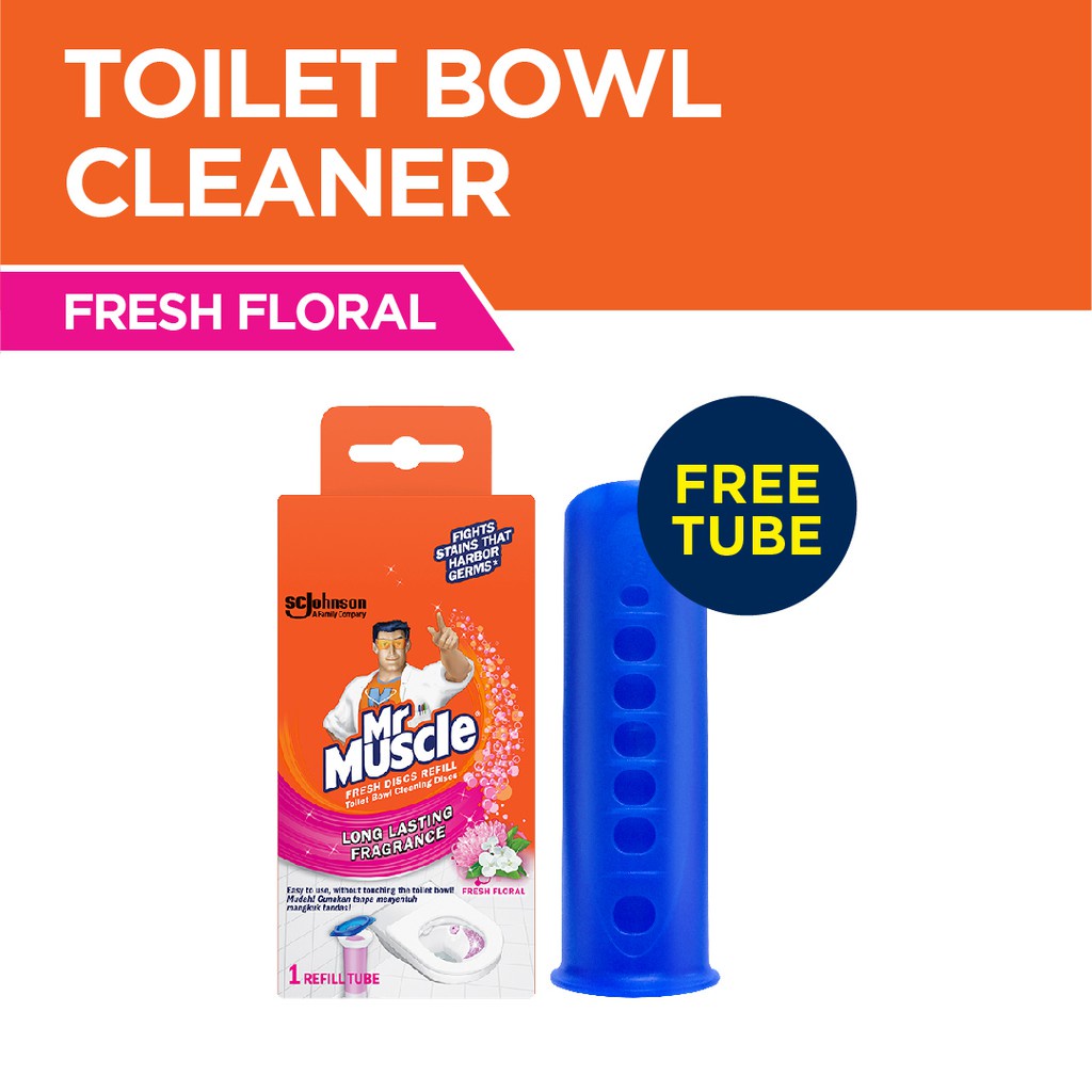 Mr Muscle Floral Fresh Discs Refill with Starter Tube | Shopee Malaysia