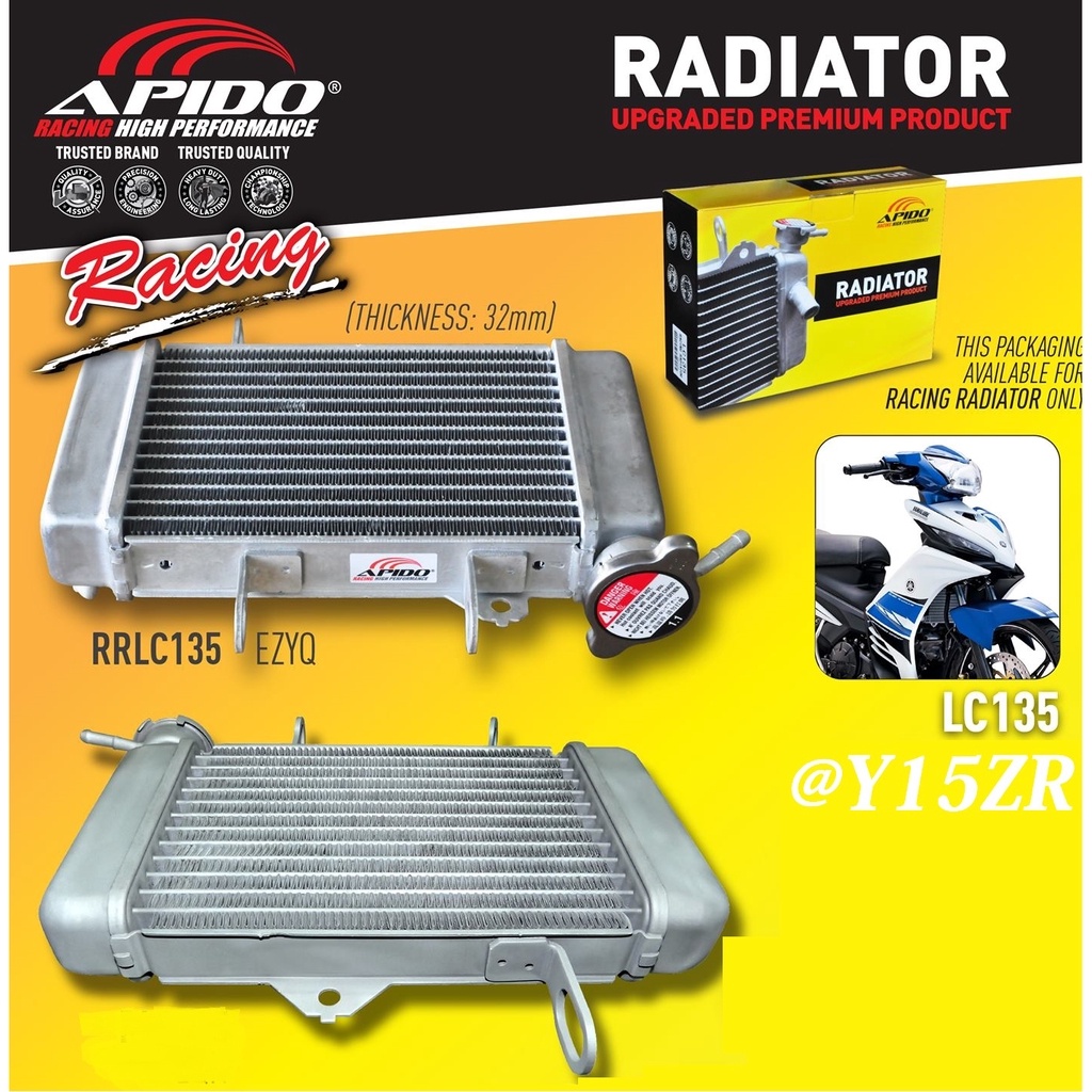 APIDO Y15 LC135 RACING RADIATOR (STANDARD /RACING BIG ) | Shopee Malaysia