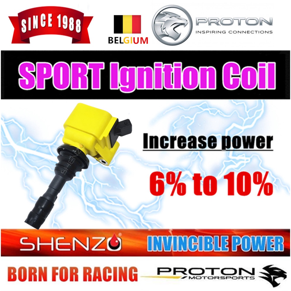PROTON PREVE ignition coil MADE IN BELGIUM IRIZ PERSONA SAGA VVT EXORA ...