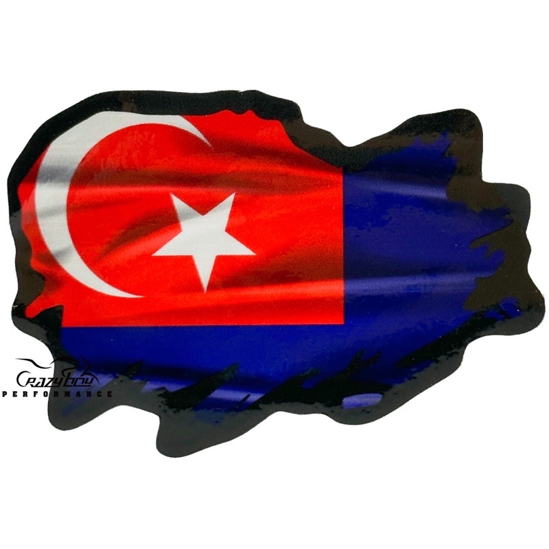 STICKER MOTOR FLAG BENDERA NEGERI VIETNAM MALAYSIA SELANGOR PERAK ...