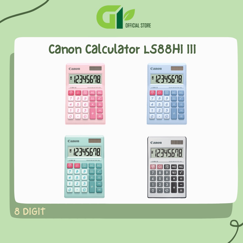 [GY Office] Canon Calculator LS-88HI III (8 digit) | Shopee Malaysia