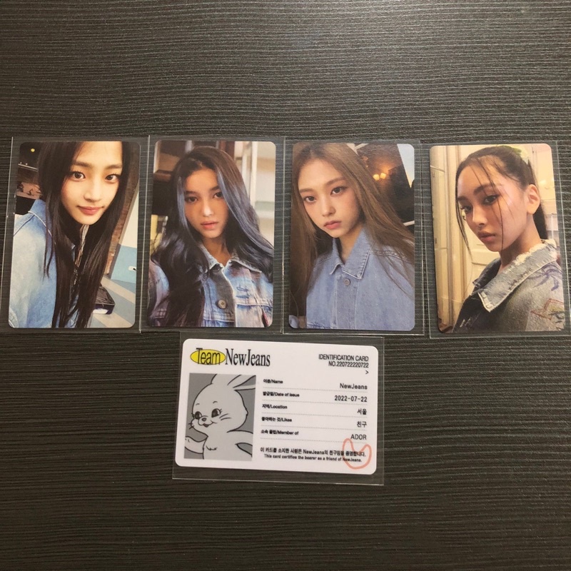 Newjeans 1ST EP NEW JEANS ALBUM BLUEBOOK VER PHOTOCARDS MINJI DANIELLE HAERIN HYEIN | Shopee ...