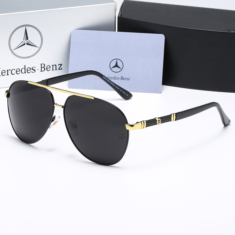 New fashion sunglasses Classic Mercedes Benz men's sunglasses Metal ...