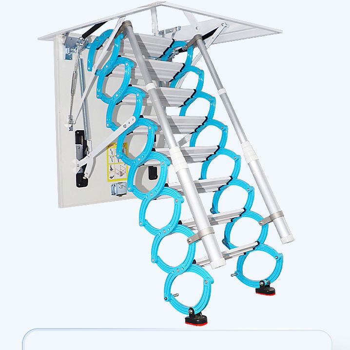 Indoor Home Retractable Staircase Manual Electric Contraction Jump ...