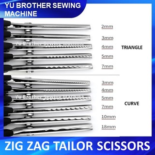 🔥READY STOCK🔥 Tailor Scissors Triangle Tooth Sewing Scissor / Zigzag ...