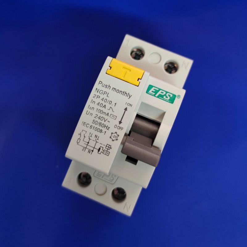 RCCB/ELCB/Automatic switch EPS 2 Pole 40A & 63A 100mA Residual Current ... RCCB/ELCB/Automatic switch EPS 2 Pole 40A & 63A 100mA Residual Current ...