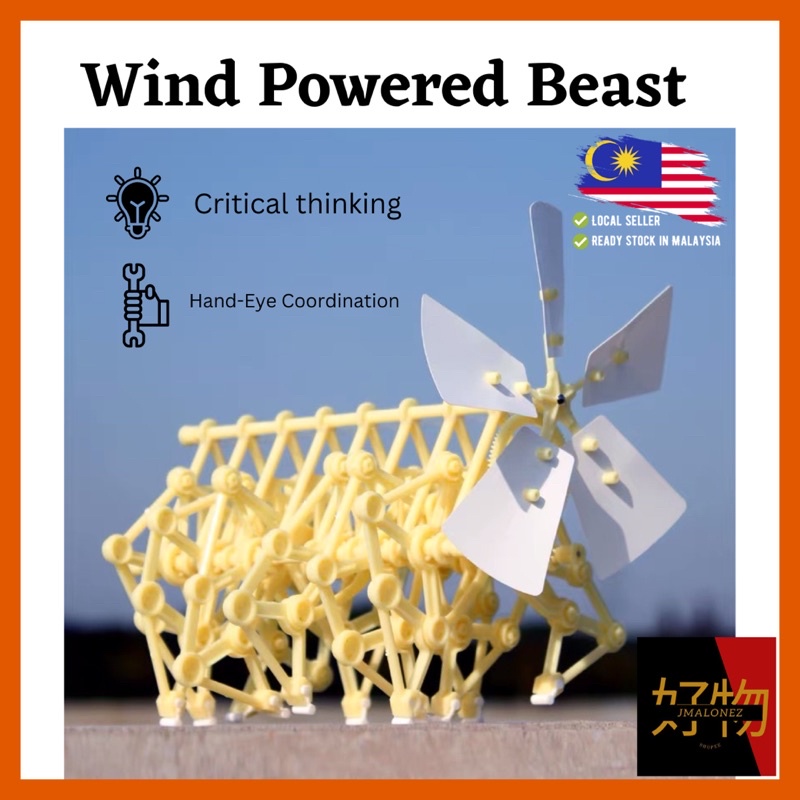 DIY Kit STEM Wind Powered Beast 风力兽 | Shopee Malaysia