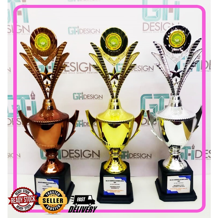 PIALA ANUGERAH 3 WARNA / 3 COLORS AWARDS TROPHY ( TAPAK BERAT & PRINT ...