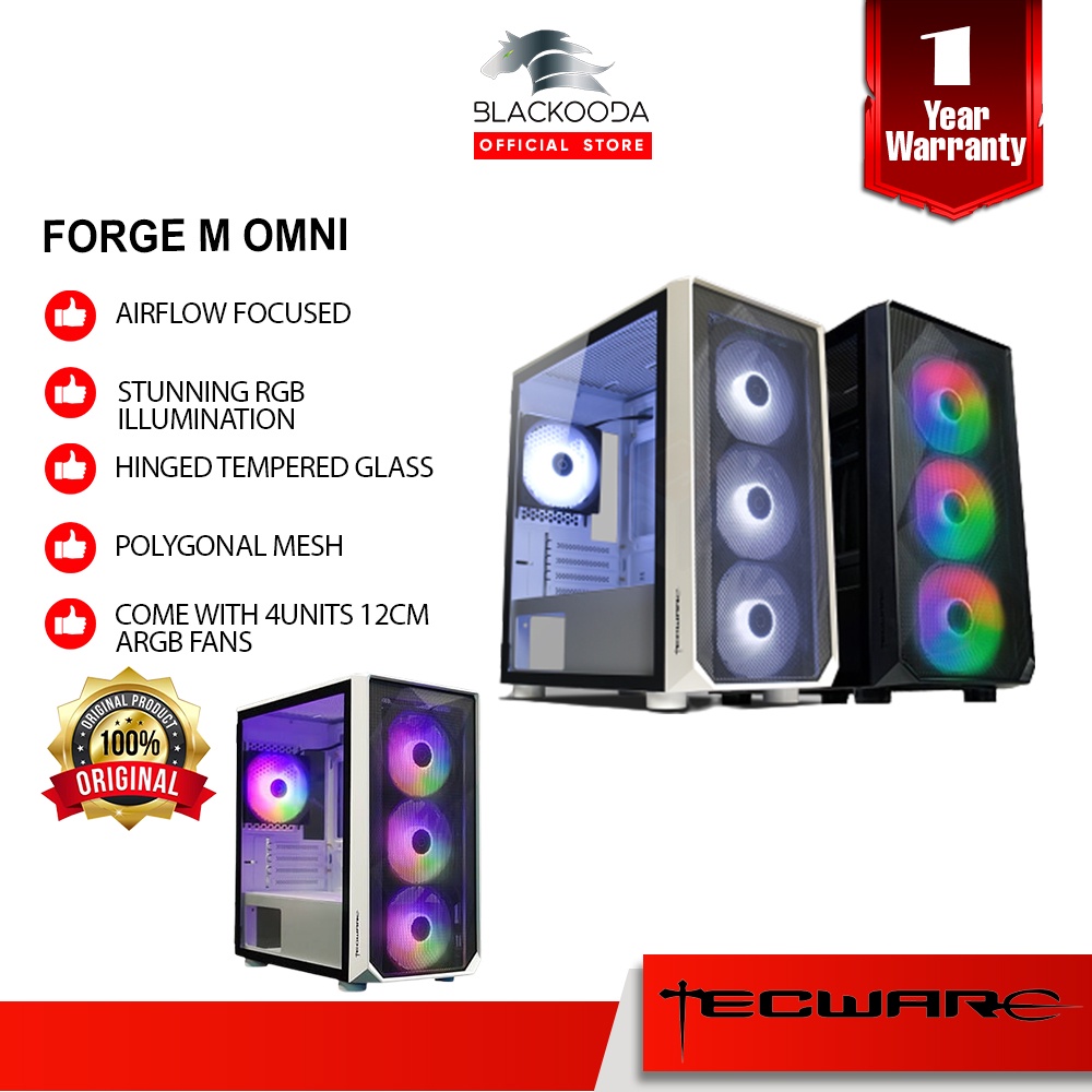 TECWARE FORGE SERIES PC CASE M-ATX NORMAL/ARGB MODEL (FORGE M2 /FORGE M ...