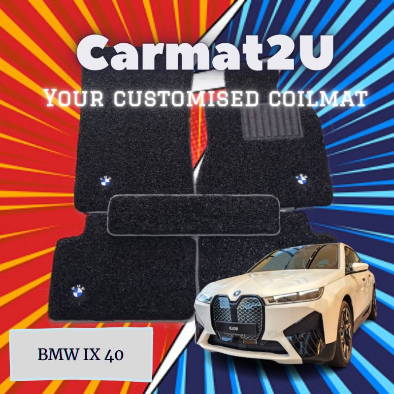Ready stock and Fast Delivery BMW IX40 Premium Car Mat with BMW and M ...